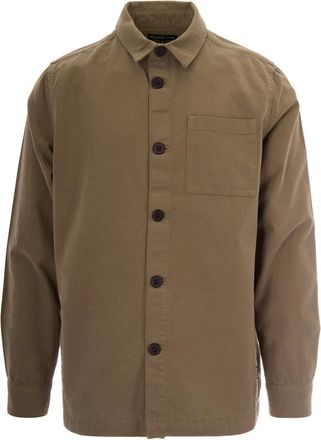 Barbour Homme, Chemises, Brun, Taille: XL Washed Overshirt Ss26