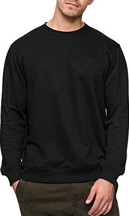Indicode Hommes Holt Sweatshirt | Sweat avec Poignets côtelés Black XL