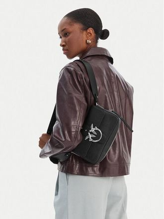 Pinko Handtasche Love One Slouchy Zip Mini AI 25-26 PLTT 105345 A2JG Schwarz