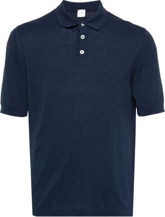 Eleventy Homme, Tops, Bleu, Taille: 2XL Polo en coton
