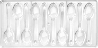 Ibili Ibili 799402 Pflanztopf Conico cucharillas Backform Praline Polycarbonat klar 30 x 14 x 2 cm, Sand