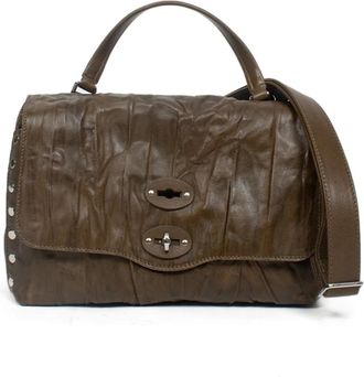 Zanellato Femme, Sacs, Vert, Taille: ONE Size Postina Pliss&eacute; Small