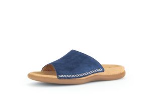 Gabor Damen Pantoletten | Frauen Slipper | Best Fitting | Slides | Slip-ons | Backless Slipper | Mules | Gartenschuhe | Sommerschuhe | Marine | 40 EU - 6.5 