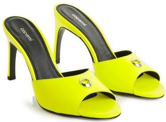 Coperni Ledersandalen mit Absatz in Gelb