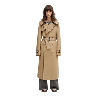 Wales Bonner Wales Bonner, Femme, Manteaux, Brun, Taille: 38 FR Gates Crombie Coat