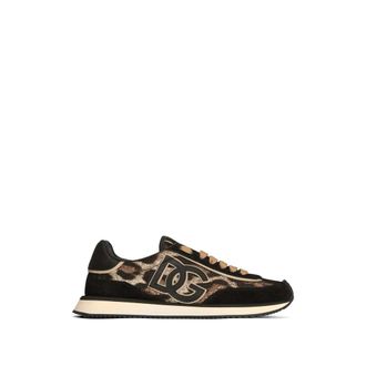 Dolce & Gabbana Leo-print Fabric DG Cushion Sneakers