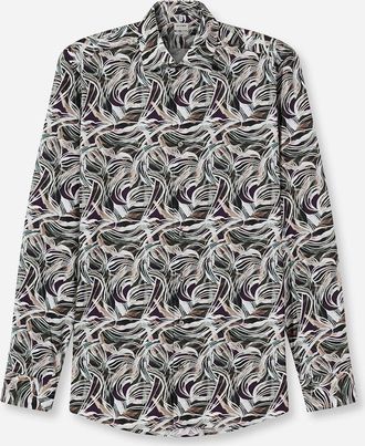 Olymp Level Five, Body Fit, Baumwollhemd mit Print in