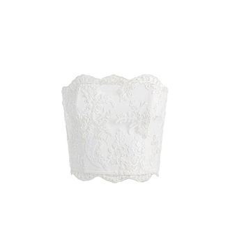 Alice & Olivia Femme, Tops, Blanc, Taille: 32 FR Bandeau en dentelle orn&eacute;