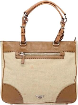 Prada Damen, Pre-Owned, Beige, ONE SIZEGröße