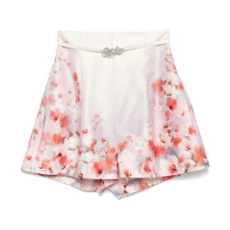 Zimmermann Rote Shorts mit abnehmbarem G&uuml;rtel - - Shorts - Damen - Mehrfarbig - S