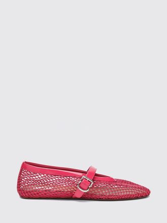 Alaia Mary Jane Ballerinas aus Netz-Nylon und Lackleder mit Riemchen