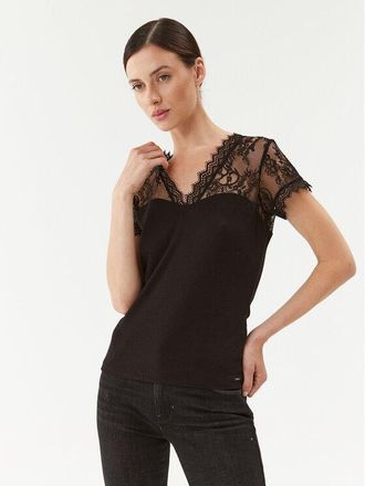 Morgan Bluse 232-DLAMI Schwarz Slim Fit