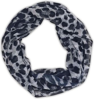 styleBREAKER Schlauchschal Loop Schal mit Leoparden Muster