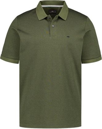 Fynch-Hatton Fynch-Hatton Herren Polo-Shirt gr&uuml;n Baumwoll-Jersey