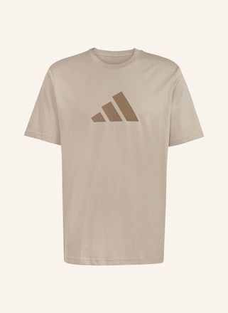 adidas T-Shirt Future Icons Three Bar beige