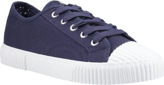 Hush Puppies Freya Canvas Textil Damen Sneaker in Marineblau