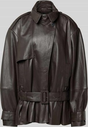 Rotate Oversized Jacke aus echtem Lammleder