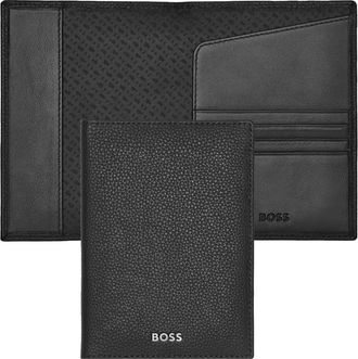HUGO BOSS Hugo Boss Classic Grained Passport Case Black