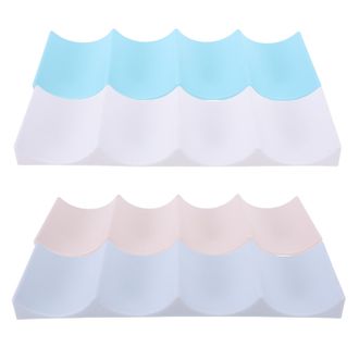 Aboofan 4 St&uuml;ck Kunststoff Weinflaschenhalter Getr&auml;nke und Dosenregal f&uuml;r K&uuml;hlschrank und Tisch Weinregal Organizer f&uuml;r K&uuml;che Hausbar und Party