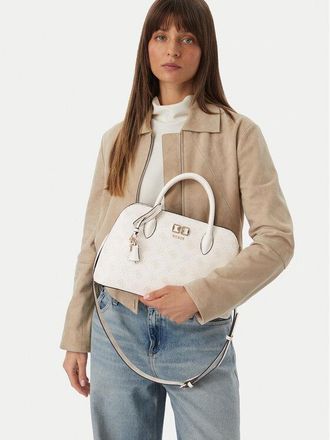 Guess Handtasche Emelie Logo HWGP99 28060 Wei&szlig;