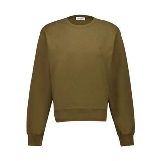 Saint Laurent Bestickter Pesto Pullover - - Sweatshirts & Hoodies - Herren - Gr&uuml;n - M