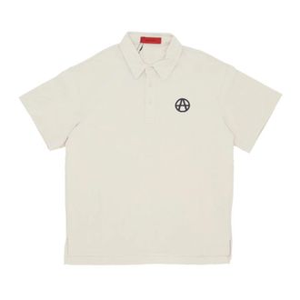 Acupuncture Kurzarm Polo Tee Beige - - Tops - Herren - Beige - XL