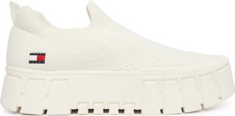 Tommy Jeans Sneakers Tommy Jeans Tjw Chunky Knit Sneaker EN0EN03014 Wei&szlig;