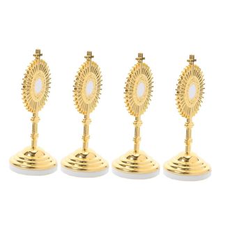 BESPORTBLE 4 St&uuml;ck Stehende Kruzifixe aus Legierung 8cm Katholische Kreuzornamente f&uuml;r Wohn und Gebetsraumdekoration Spirituelle Heim und Kirchenaccessoires