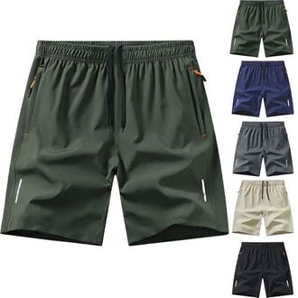 Generic Short pour homme &agrave; s&eacute;chage rapide - Confort ultime, style et polyvalence pour l&eacute;t&eacute;, short de sport pour homme, Vert, XXL