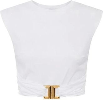 Elisabetta Franchi Damen, Oberteile, Wei&szlig;, LGr&ouml;&szlig;e