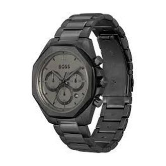 HUGO BOSS Homme, Accessoires, Noir, Taille: ONE Size Montre habill&eacute;e en acier inoxydable
