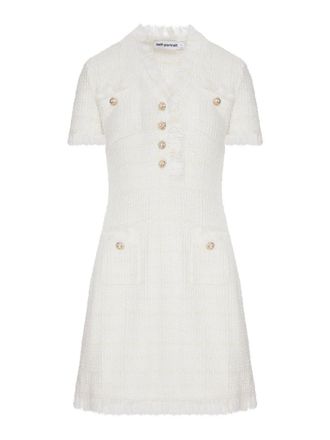 Self Portrait Kurzes Kleid - Nude