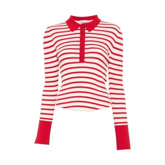 Semicouture Femme, Tops, Rouge, Taille: 38 FR Polo Ray&eacute; C&ocirc;tel&eacute;