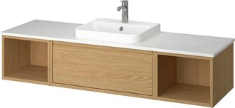 IKEA ÄNGSJÖN / BACKSJÖN Waschbeckenschr./2Waschb./2Mischba