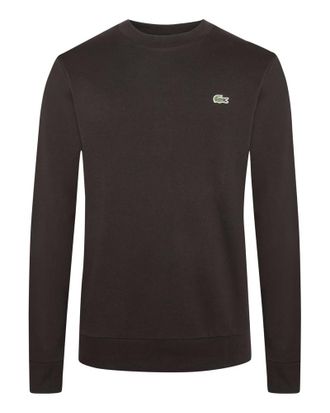 Lacoste Sweatshirt in Fleece-Qualit&auml;t mit Krokodil-Aufn&auml;her, Classic Fit in