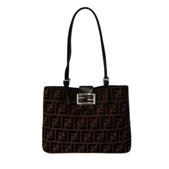 Fendi Sac bandouli&egrave;re Pre-owned en toile - Femme - Pre-owned - Brun - Taille: ONE Size