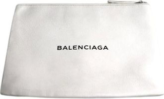 Balenciaga Sac clutch vintage Pre-owned - Homme - Pre-owned - Blanc - Taille: ONE Size