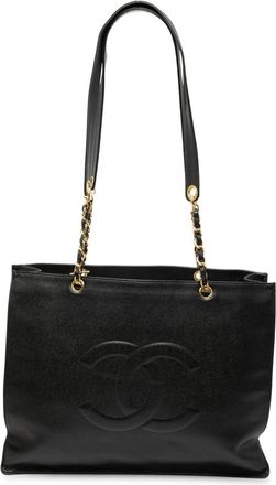 Chanel Shopper - CC Caviar Tote - Gr. unisize - in Schwarz - f&uuml;r Damen