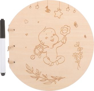 Cabilock Retro Gästebuch Shower Gästebuch zum Eintragen für Empfang Party Erinnerungsalbum Geschenk für Mama Jungen oder Mädchen