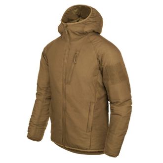 Helikon-Tex Taktische Feldjacke Wolfhound Hoodie - Outdoor, Freizeit - mit Kapuze, 4 Taschen - Winddichte Outdoorjacke - Coyote - Gr&ouml;&szlig;e 3XL