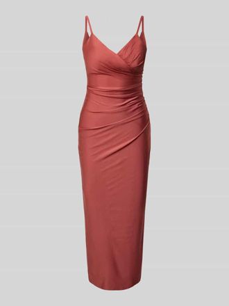 Troyden Collection Cocktailkleid mit Spaghettitr&auml;gern und V-Ausschnitt