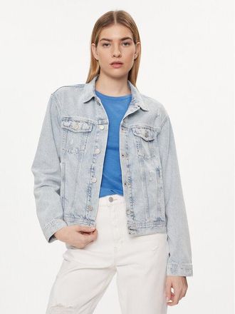 Tommy Jeans Jeansjacke Flag DW0DW18331 Blau Regular Fit