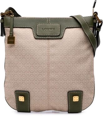 Loewe Hobo Bags - Anagram Canvas New Road Crossbody - Gr. unisize - in Braun - f&uuml;r Damen