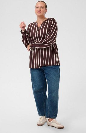 Kaffe Curve Langarmbluse Bluse langarm KCsida Gro&szlig;e Gr&ouml;&szlig;en