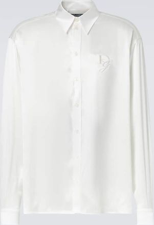 Dolce & Gabbana Smokinghemd aus Seidensatin