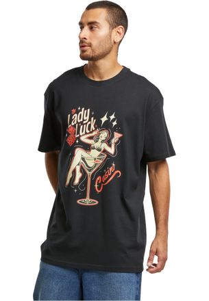 Mister Tee Männlich Collarless T-Shirt, Schwarz, XXL