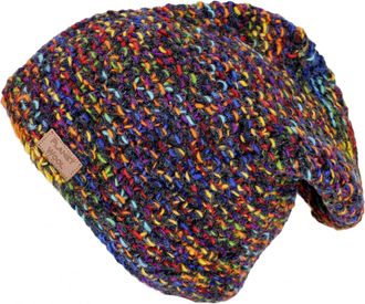 Guru Shop Beanie Mütze, Bunte Strickmütze, Wollmütze, Wintermütze, Nepalmütze - Bunt, Herren/Damen, Wolle