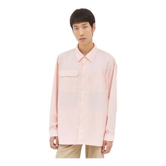 Dickies Oversized Arbeits Hemd mit R&uuml;ckenpaneel - - Shirts - Herren - Rosa - XS