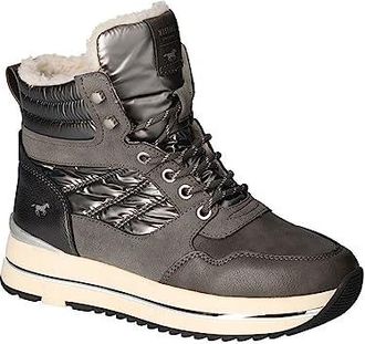 Mustang Jeans Bottine Femme 1480-602, Pointure:40 EU, La Couleur:Gris