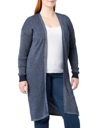 Scotch & Soda Maison Damen Longer Length Lurex Cardigan Pullunder, Mehrfarbig (Combo Z 0605), Medium (Herstellergr&ouml;&szlig;e: M)